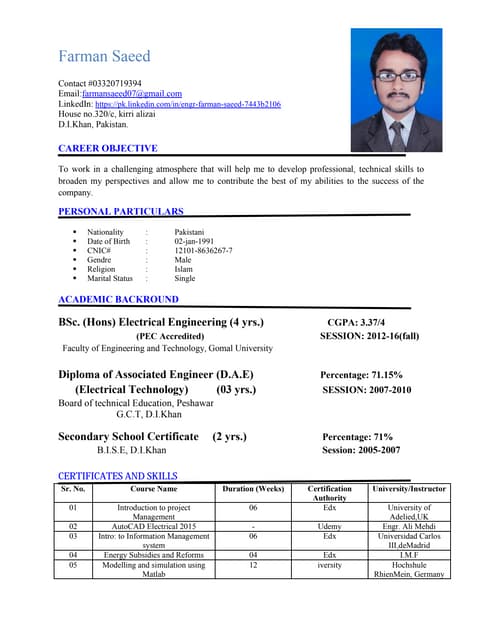 CV Waqar_1 | PDF