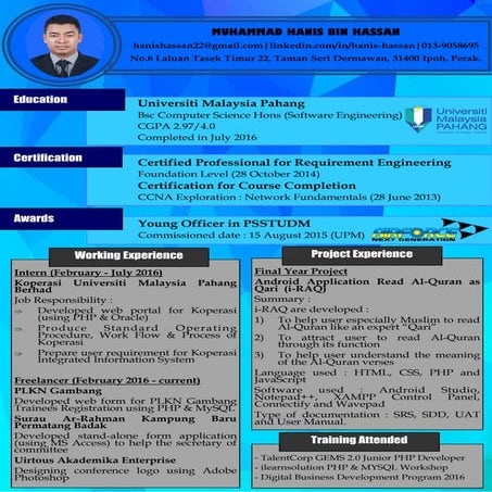 Resume_Muhammad Hanis Hassan | PDF