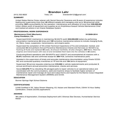 Brandon Lahr Resume V2 | RTF