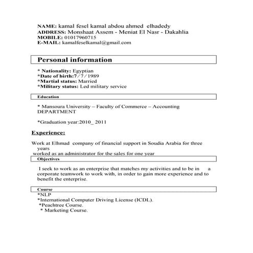 Resume For Kmart | PDF