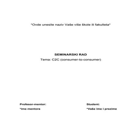 C2c consumer-to-consumer- | DOC