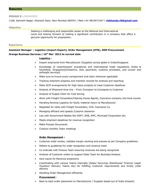 Resume-Rajiv Kumar -Esp. | PDF