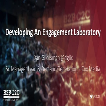 Developing An Engagement Laboratory | PPT
