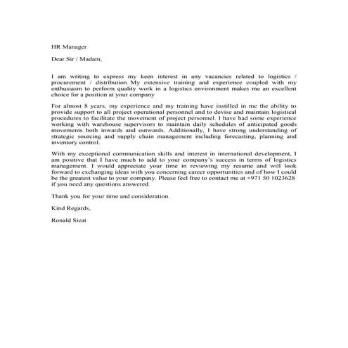 Application Letter | DOC