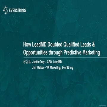 Everstring Logo How LeadMD Doubled Qualified Leads And Opportunities