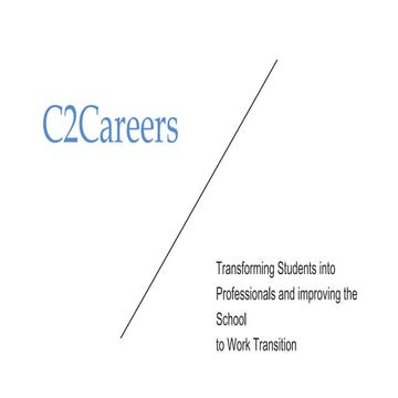 C2C: Helping University Grads #StandOut and Launch Careers | PPT
