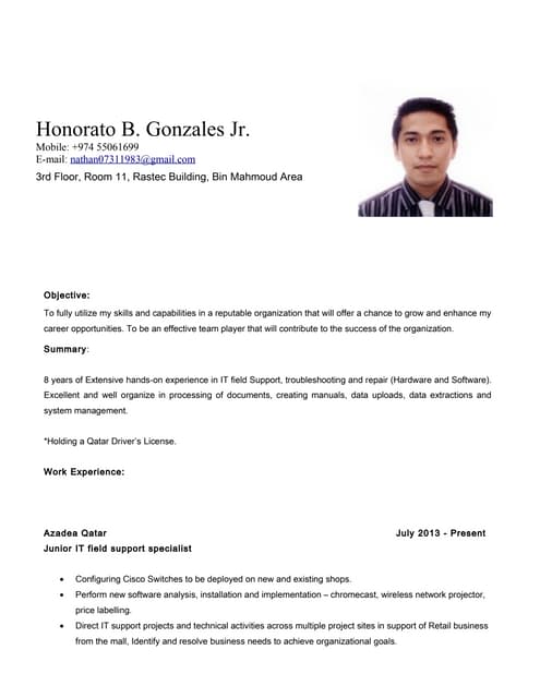 Great Candidate Resume Sample | PDF