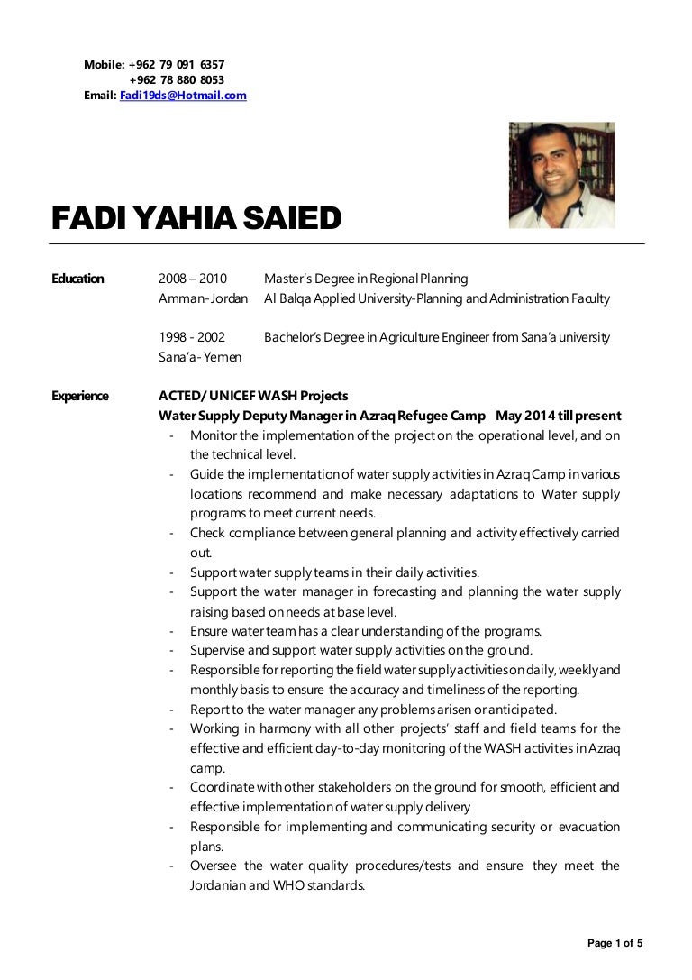 Fadi_Saied CV 2016
