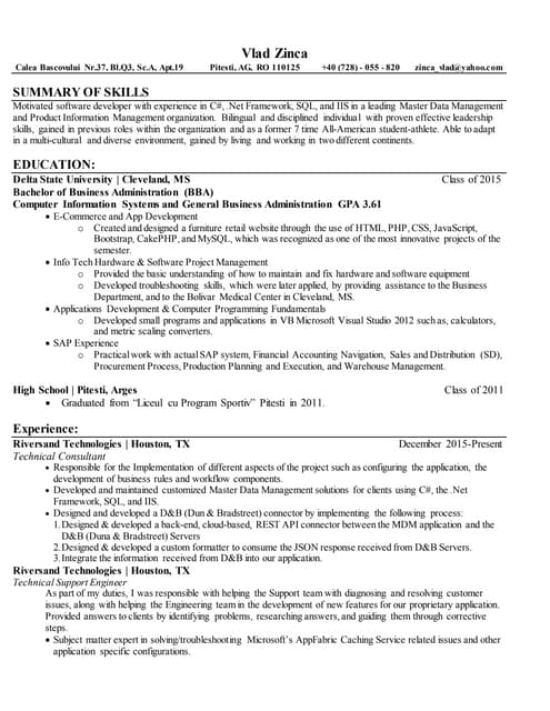 Donald Charapich resume | DOC