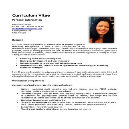 CV Diane Gounden | PDF
