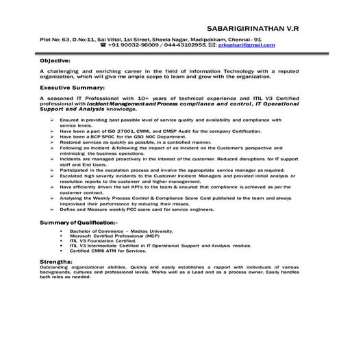 Sabari- updated Resume | DOCX