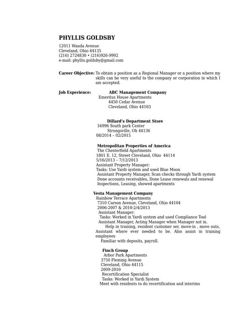 Mark Salomon Resume | PDF