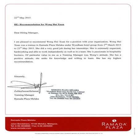 Recommendation letter | PDF