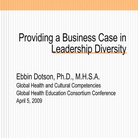 Communicating the Case for Diversity and Inclusion | PDF