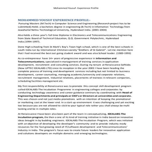 Mohammed Yousuf_Latest | DOCX