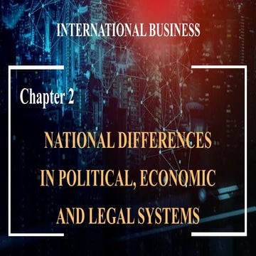international business chapter 2: political, economic and legal systems ...