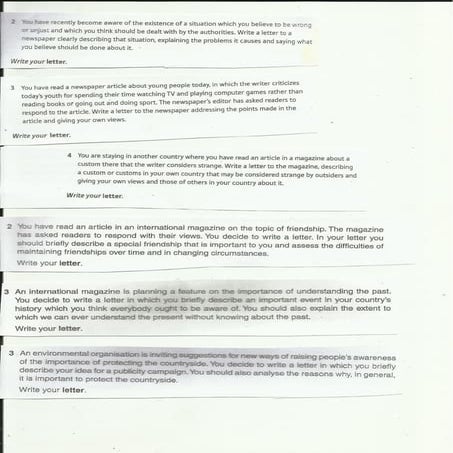 C2 letter questions | PDF