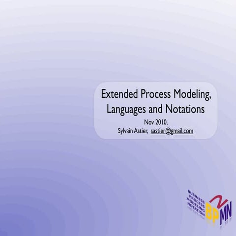 Extended Process Modeling | KEY | Programming Languages | Computing