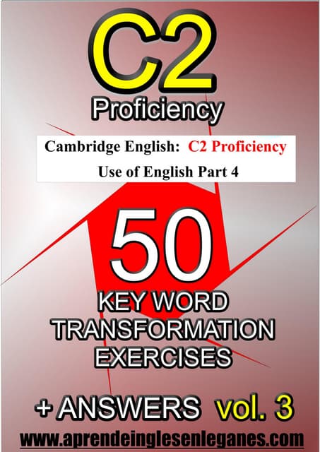 Fce key-word-transformation 250 exercises | PDF