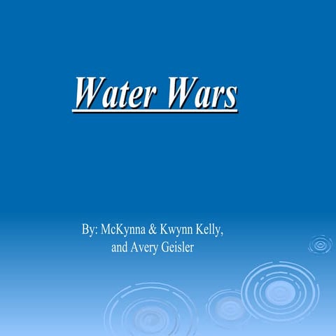 C2 s2 water wars | PPT | Chemistry | Science
