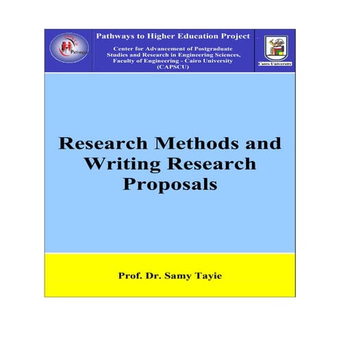 C3 1 Research Methods And Writing Research Proposals | PDF