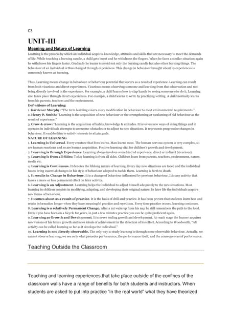 Principles of Learning | PPTX