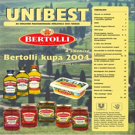 Unibest-UNILEVER-01_2005 | PDF