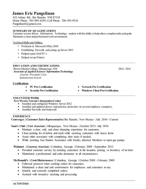 Resume11-21-15 | PDF