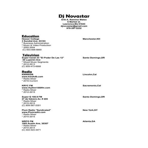 Alexandra Gould Resume | DOC