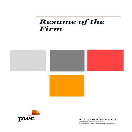 Resume - PwC Pakistan | PDF
