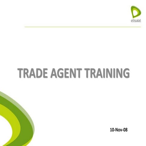 Trade Agents Training 08' | PPT