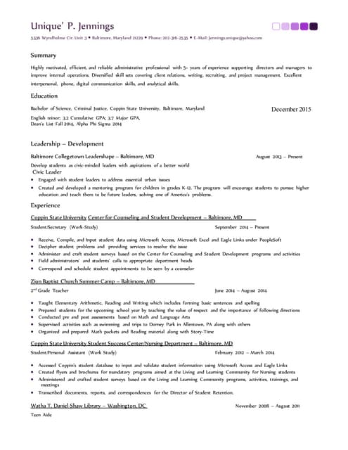 Miranda Jones Resume | PDF