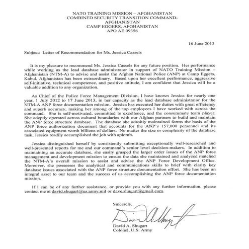 Letter of Recommendation | PDF | Educational Assessment | Education