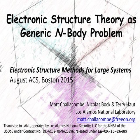 generalized_nbody_acs_2015_challacombe | PDF | Chemistry | Science