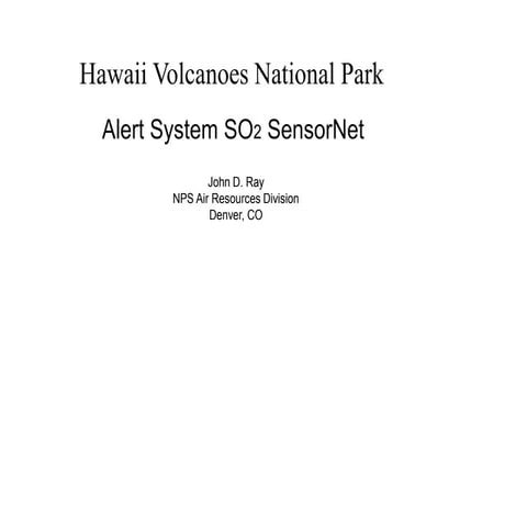 HAVO_sensorNet_analysis_Jan2012 | PPT