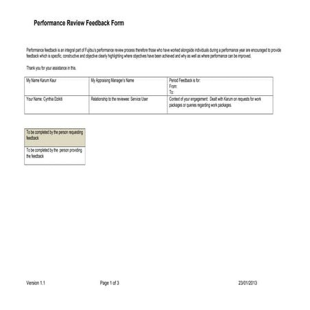 Feedback_form 1- from Cynthia | PPT