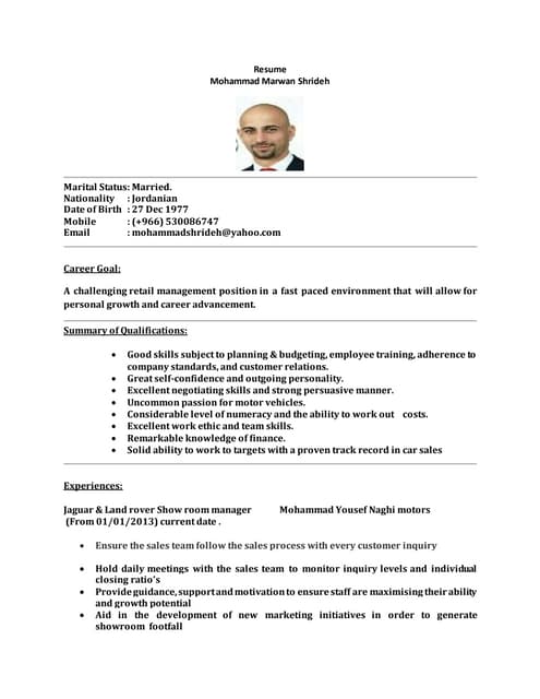 Fadi Demian .CV