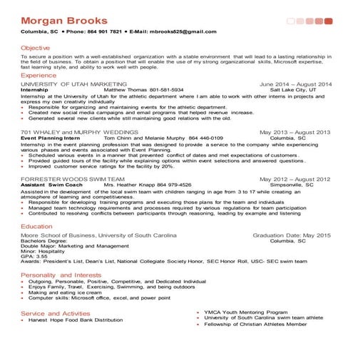 Morgan Brooks- resume | PDF