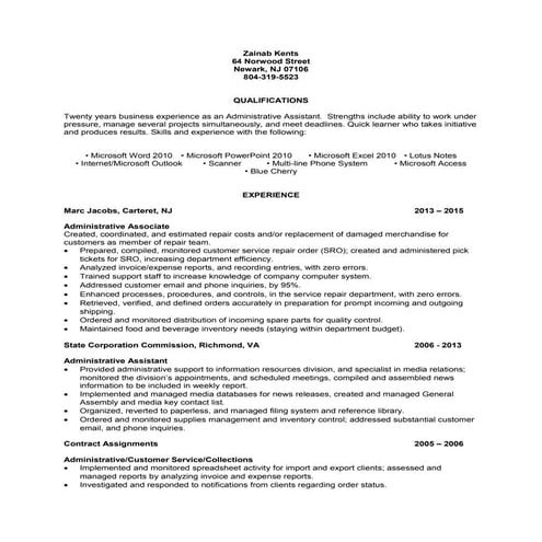 Donna Hart resume (1) | PDF