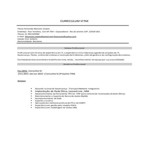 Currículo sérgio | DOCX