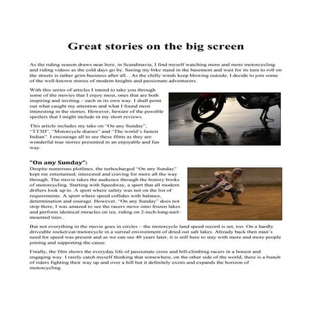 Great stories on the big screen | PDF