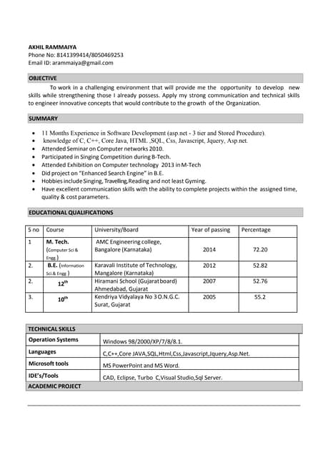 Abhinandan kumar Resume | PDF