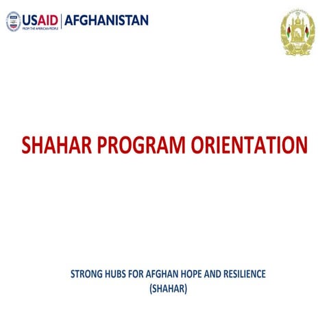 SHAHAR_Program Orienation_PowerPoint | PPT