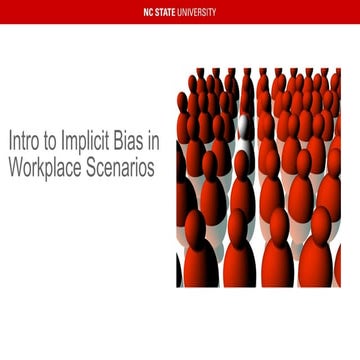 Implicit Bias in workplace scenarios | PDF