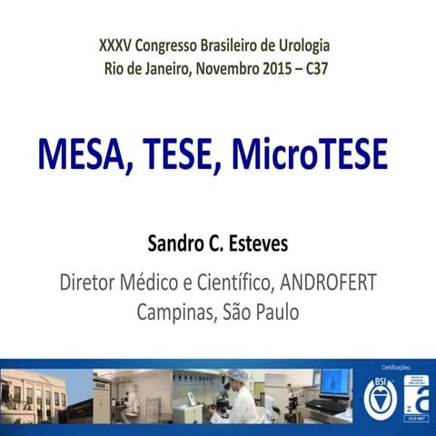 MESA, TESE, MicroTESE | PPTX
