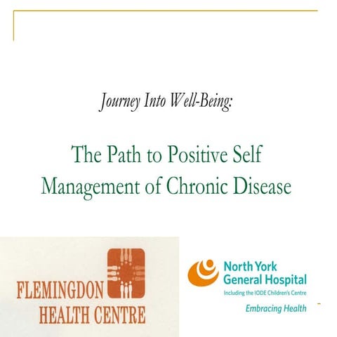 The Flinders Model of chronic condition self-management | PPTX