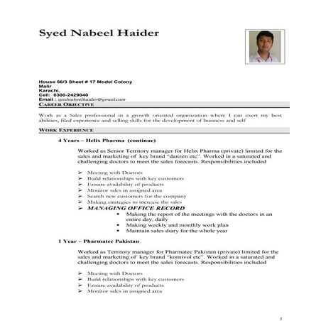 CV S NABEEL 5 | PDF