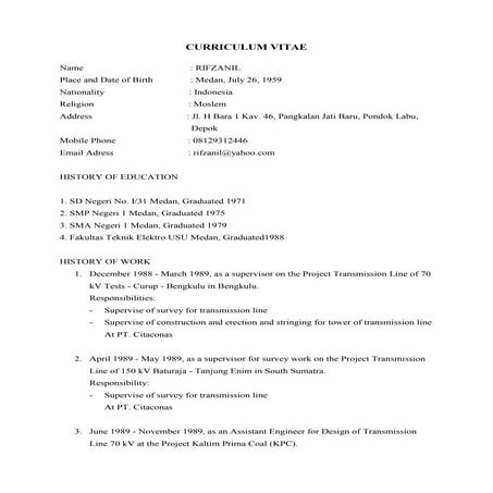 CURRICULUM VITAE complete | PDF