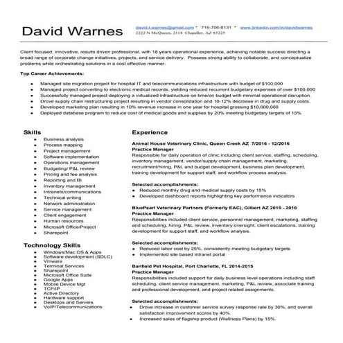 Resume 2016a | PDF