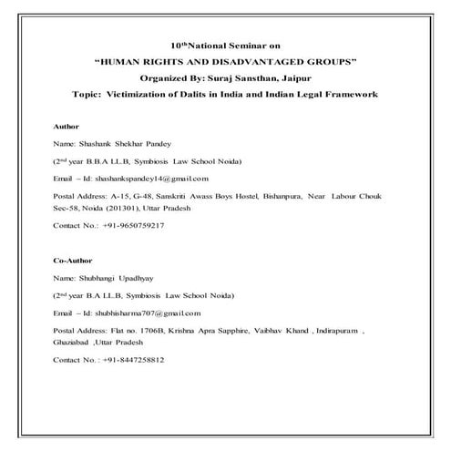 Ch 8. Confronting Marginalisation 1.pptx